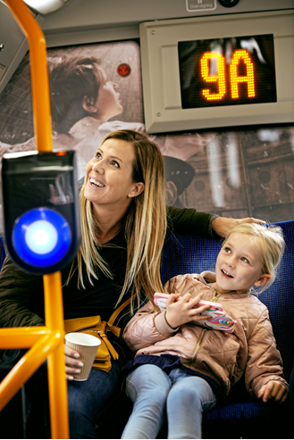 Children on bus, train, and metro - How to travel
