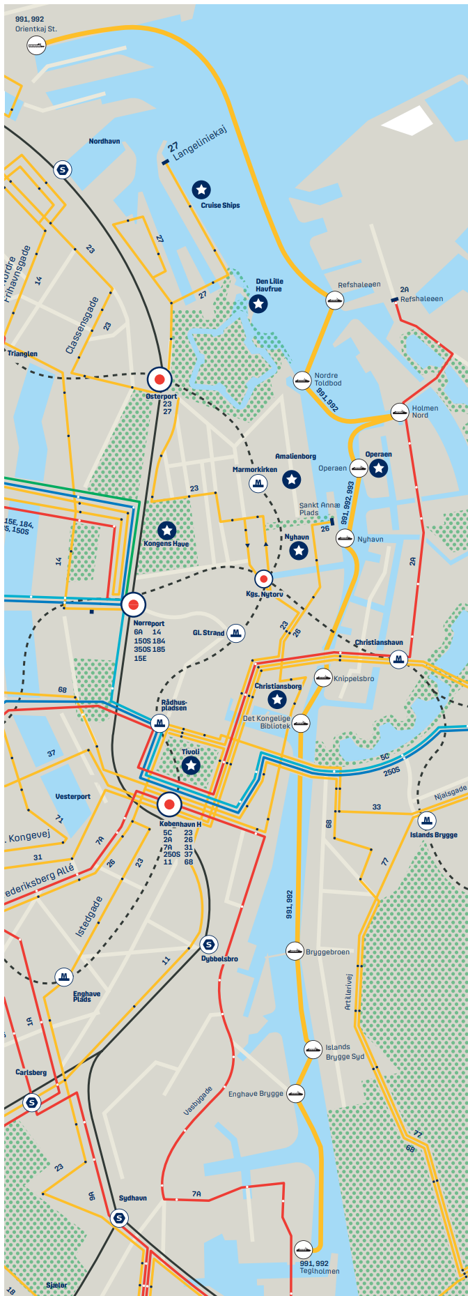 Zone og linjekort - Find rundt med bus og tog | Få styr på zonerne